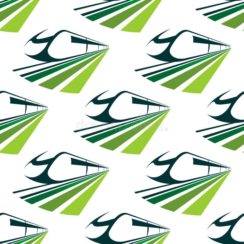 Modern High Speed Train Emblem, Icon, Label, Silhouette. Stock Vector ...