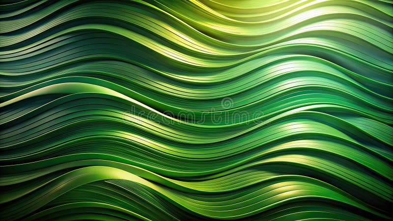 Modern Green Wave Pattern Design Template Dynamic Backgrounds for ...