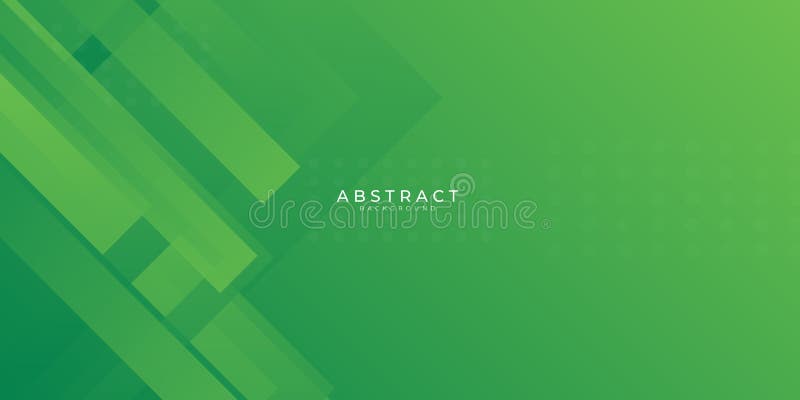 Modern Green Web Header Abstract Background. Vector Illustration Tech ...
