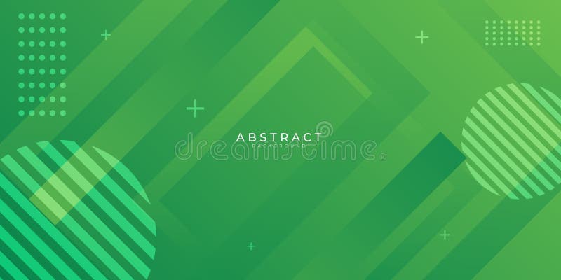Modern Green Web Header Abstract Background. Vector Illustration Tech ...