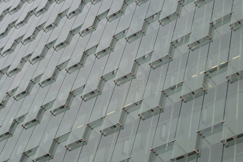 Modern grey glass facade stock photo. Image of point - 61683300