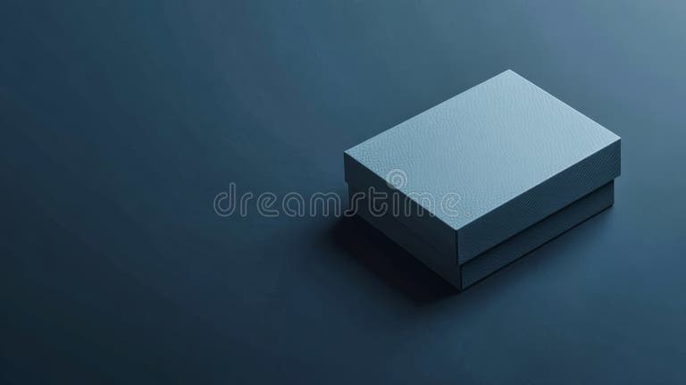 Modern Grey Packaging Box Design on a Deep Blue Background with Sharp ...