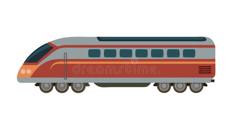 Streamlined Modern Bullet Train Design Stock Illustrations – 387 ...