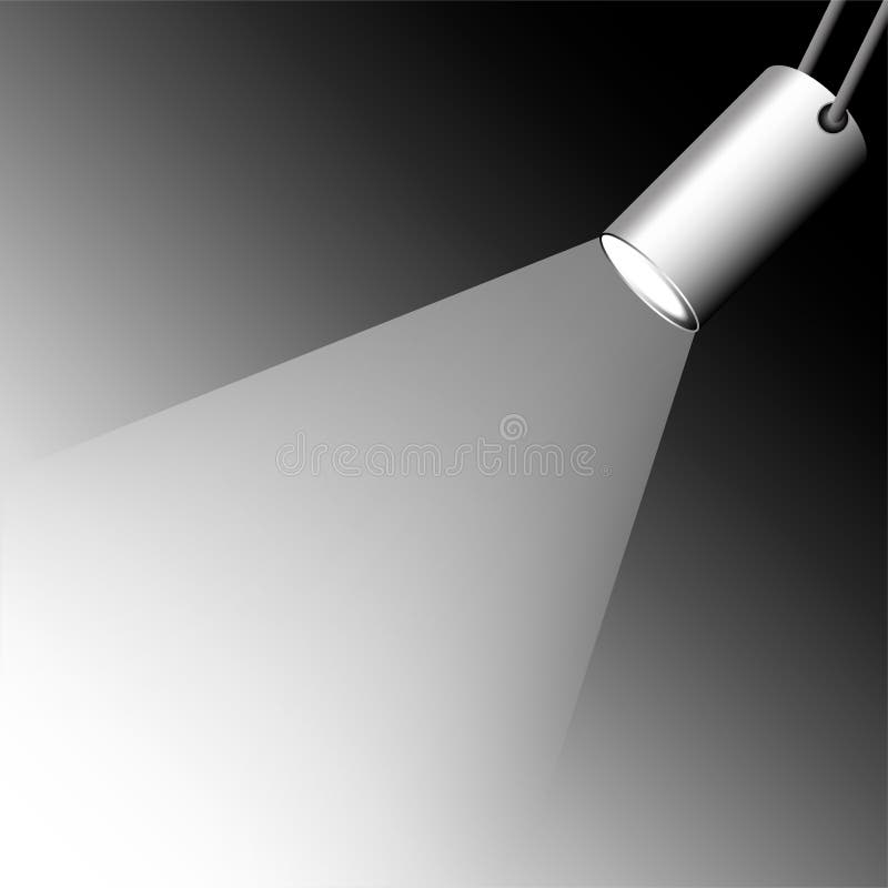 Modern Grey Spotlight. Space Background. Vector Illustration. Stock ...