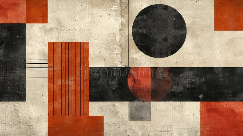 Modern Grid Composition, Modern Bauhaus Grid Design Combining Form and ...