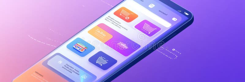 Modern Grocery Shopping App Interface Showcasing Smooth Gradients and ...