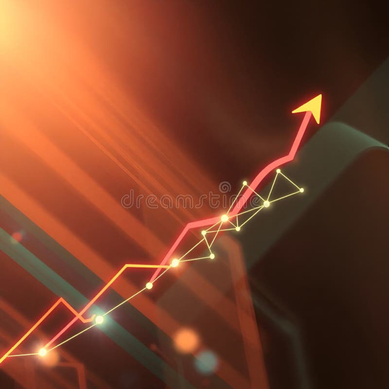 Modern Growth Business Diagram for Digtal Illustration Stock Image ...