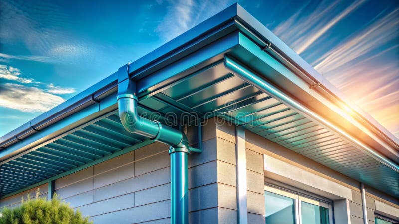 Modern Gutter Systems Streamlined Drainage Solutions for Architectural ...