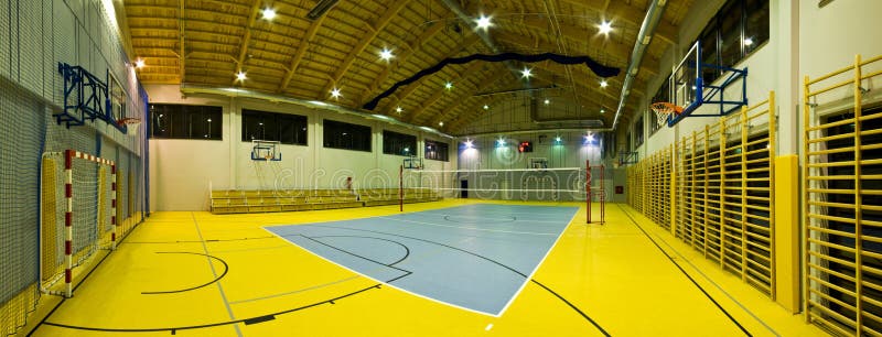 Modern gym interior stock image. Image of polish, sports - 43703663