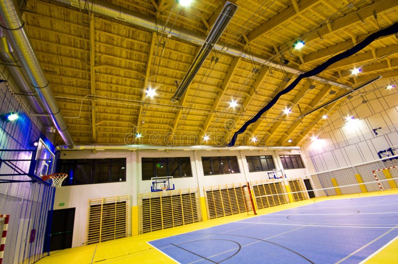 Modern gym interior stock image. Image of inside, interiors - 43703809