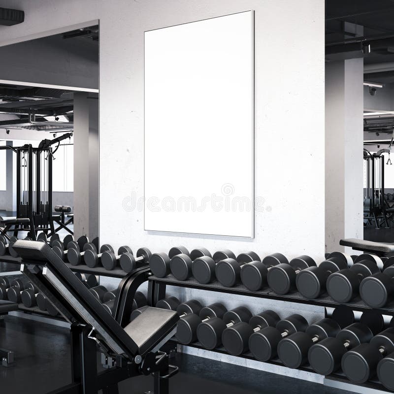 Blank Poster Gym Stock Illustrations – 396 Blank Poster Gym Stock ...