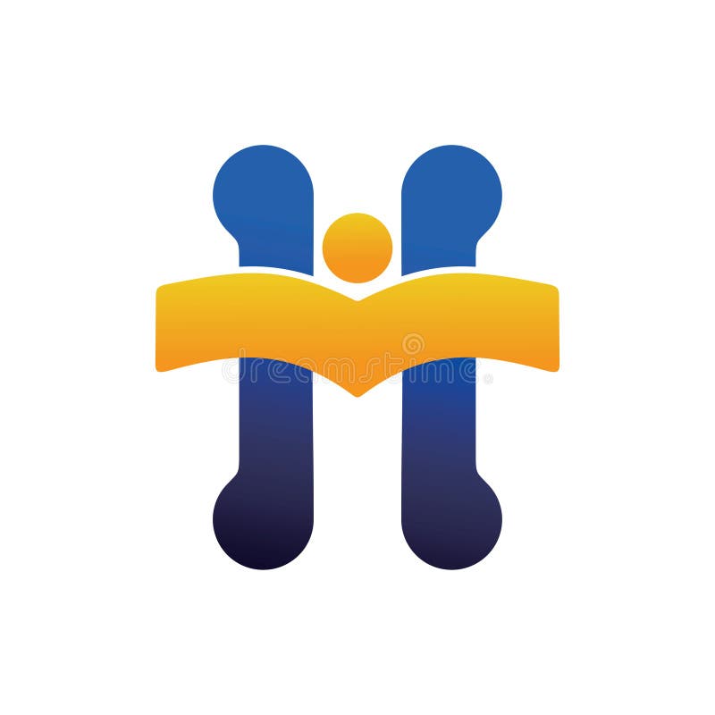 Modern H Letter Color Gradation Logo Design Stock Vector - Illustration ...