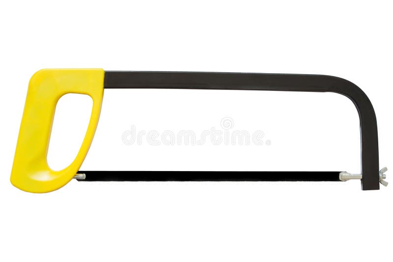 Modern Hacksaw for Metal Isolated on White Background. Stock Image ...