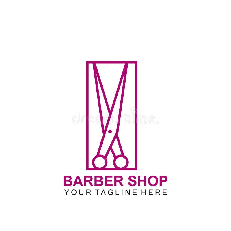 Modern Hair Salon Logo Design Stock Illustration - Illustration of ...