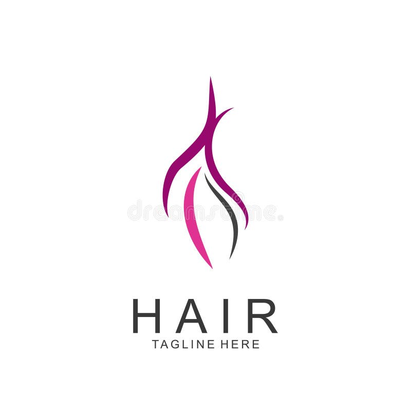Modern Hair Salon Logo Design Stock Illustration - Illustration of icon ...