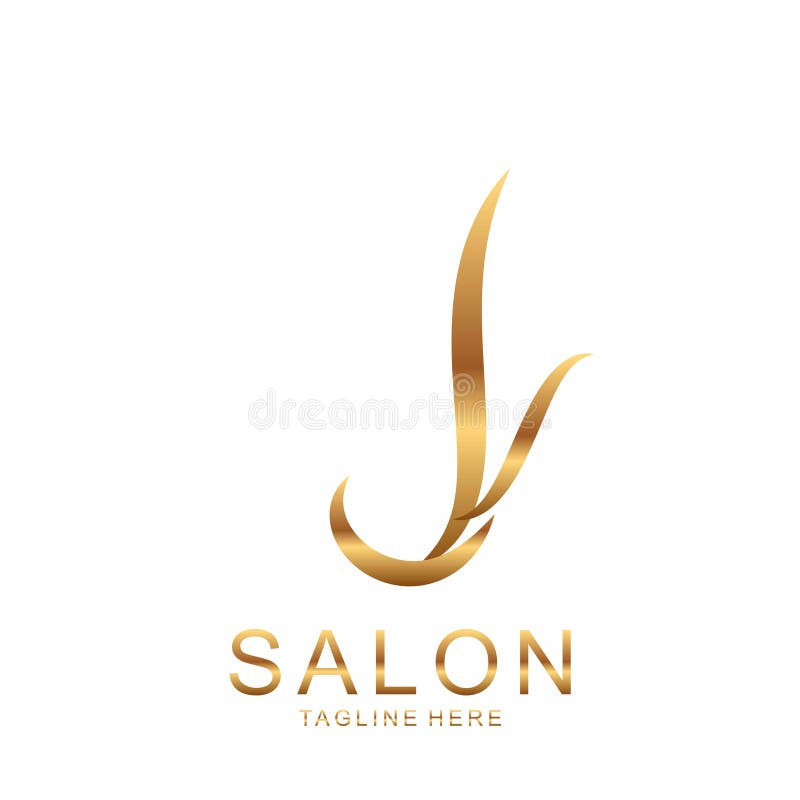 Modern Hair Salon Logo Design Stock Illustration - Illustration of ...