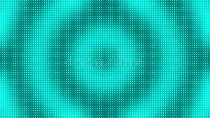 Modern Halftone Circular Dots Water Waves Ripple Pattern Cyan Loopable ...