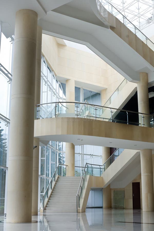 Modern hall. stock photo. Image of large, domestic, suburb - 5744768