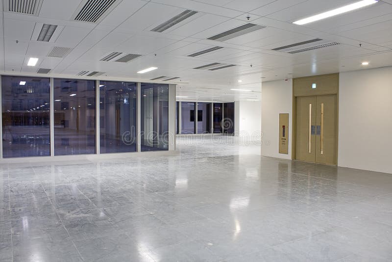 Modern hall in building stock image. Image of design - 22516611