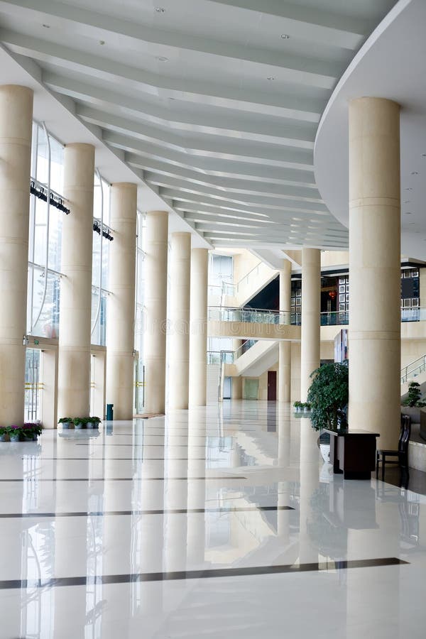 Modern hall interior stock photo. Image of museum, corporate - 25386572