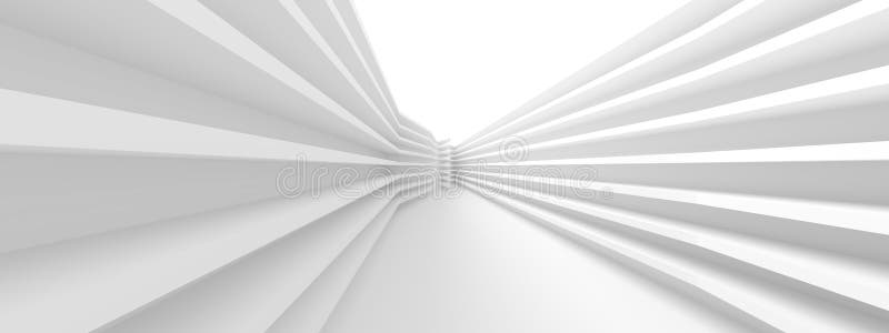 Modern Hall Wallpaper. White Wave Texture Stock Illustration ...
