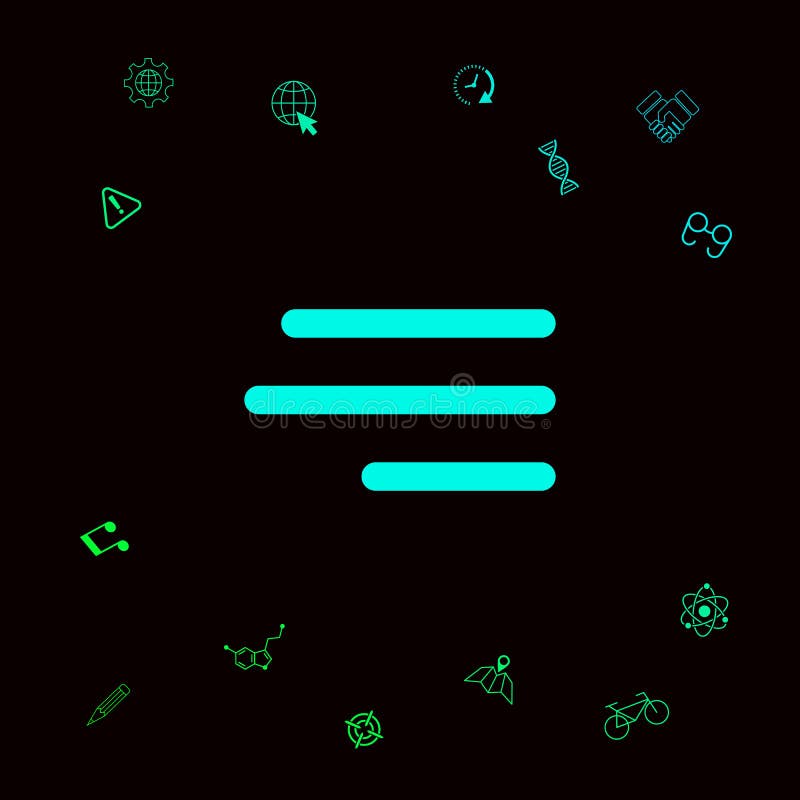 Modern Hamburger Menu Icon for Mobile Apps and Websites . Graphic ...