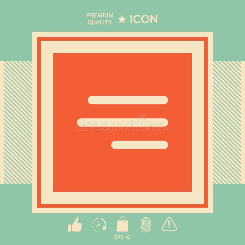 Modern Hamburger Menu Icon for Mobile Apps and Websites Stock Vector ... Modern Hamburger Menu Icon for Mobile Apps and Websites Stock Vector ...