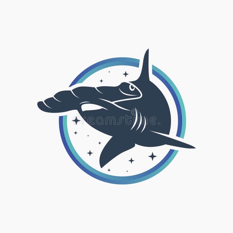 Hammerhead Shark Logo Stock Illustrations – 662 Hammerhead Shark Logo ...
