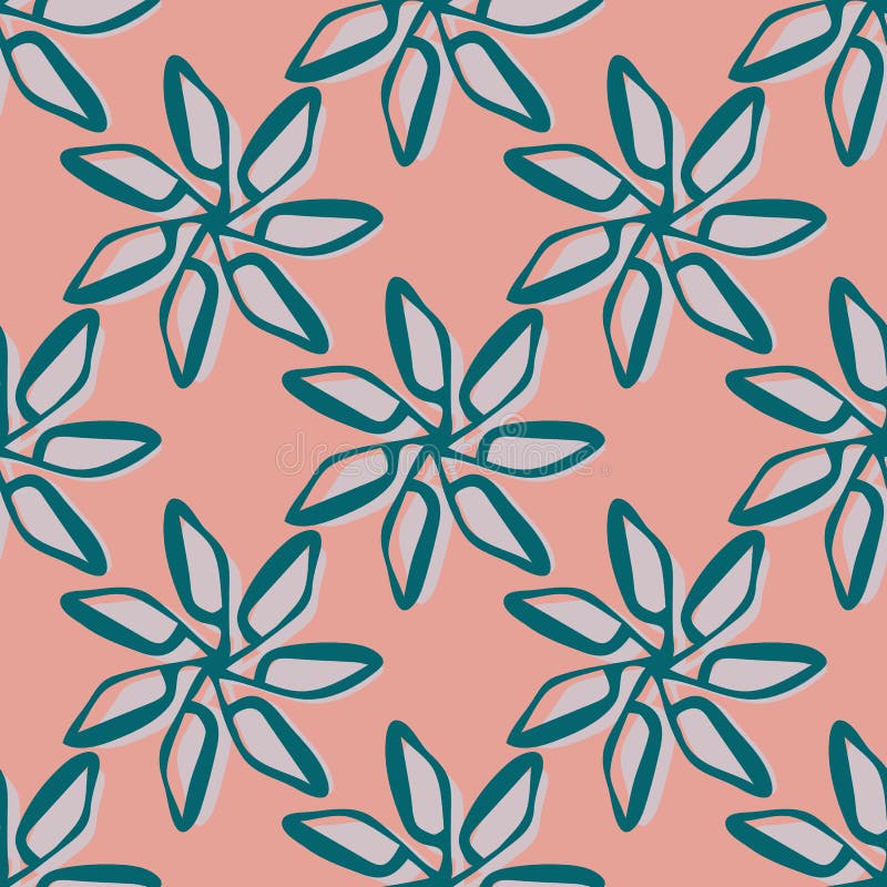 Modern Hand Drawn Flowers Seamless Vector Pattern Background. Painterly ...