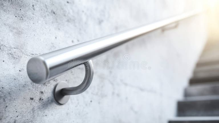 Modern Handrail Mounting Bracket Featuring Minimalist Design on ...