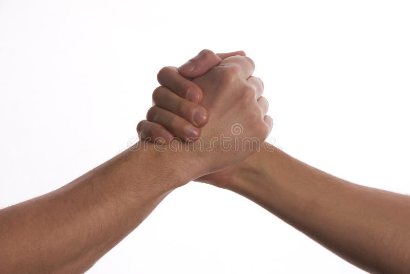 Modern Handshake of Two Male People Stock Image - Image of modern ...