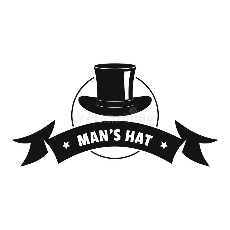 Modern Hat Logo, Simple Black Style Stock Vector - Illustration of head ...