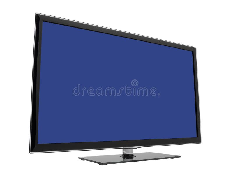 Flat TV stock image. Image of white, flat, hdtv, screen - 7937371