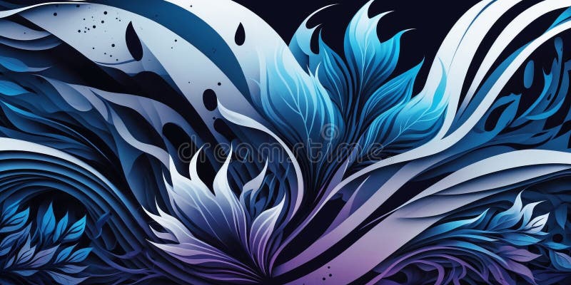Modern Header Design with Thistle, Midnight Blue and Sky Blue Colors ...