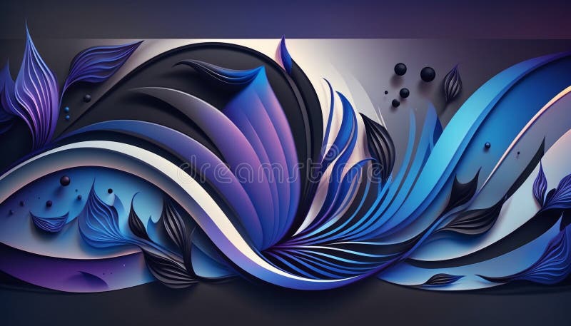 Modern Header Design with Thistle, Midnight Blue and Sky Blue Colors ...
