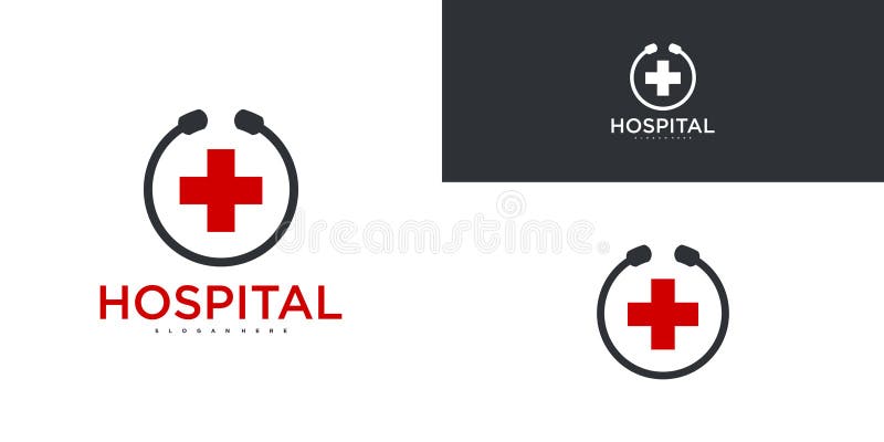 Modern Health Hospital Logo Design. Premium Vector Stock Illustration ...