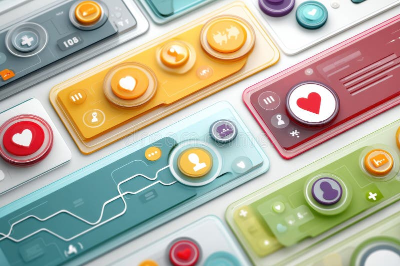 Modern Healthcare Chatbot Interface Featuring Vibrant Colors and an ...