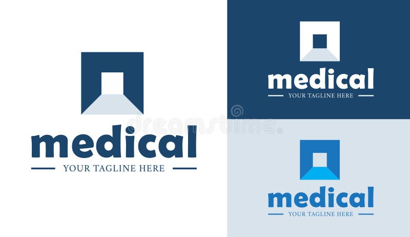 Modern Medical Logo. Flat Vector Blue Medical Logo Design Template ...