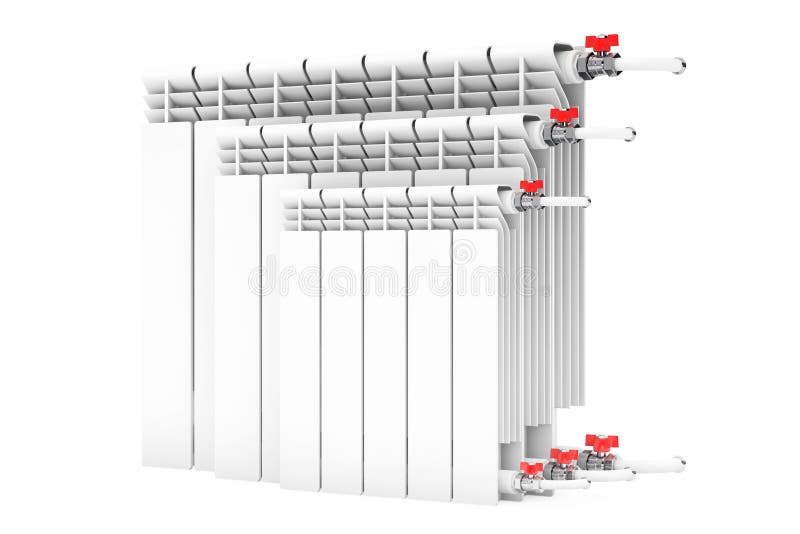 Modern Heating Radiators. 3d Rendering Stock Illustration ...
