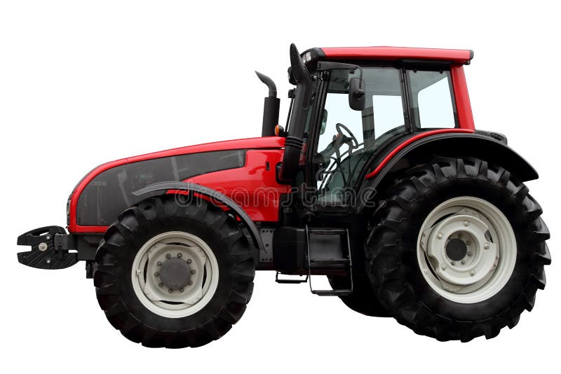 481 Tractor Side View Isolated Stock Photos - Free & Royalty-Free Stock ...