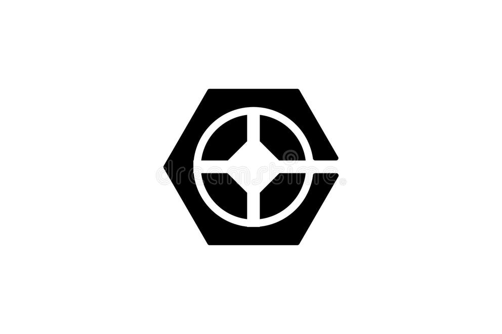 Modern Hexagon Code Star Logo Simple, Geometric Identity for Tech ...