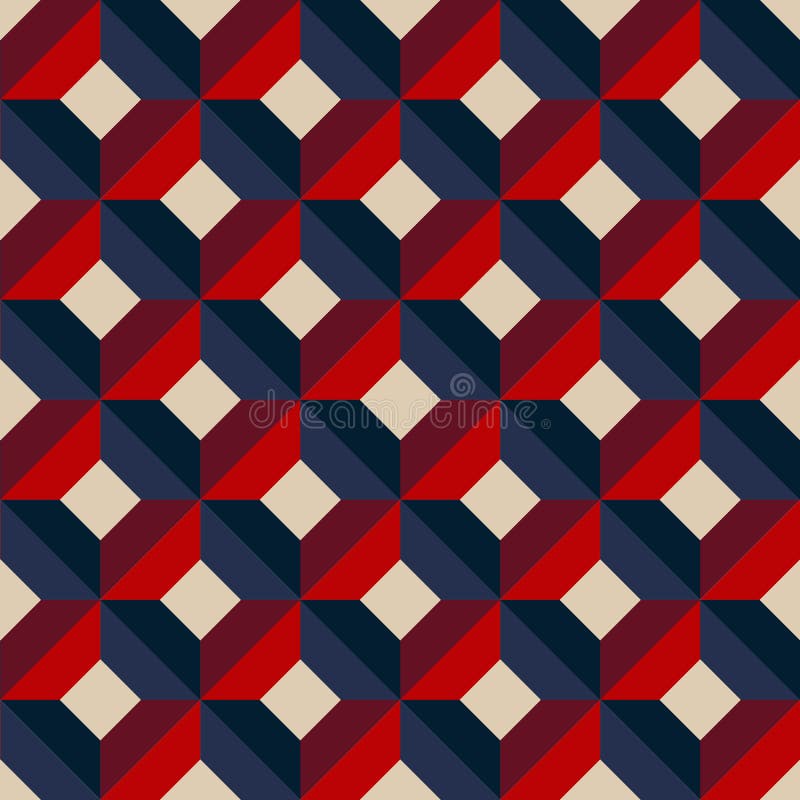 Modern Hexagon Fabric Pattern Usa Color Style Stock Vector ...