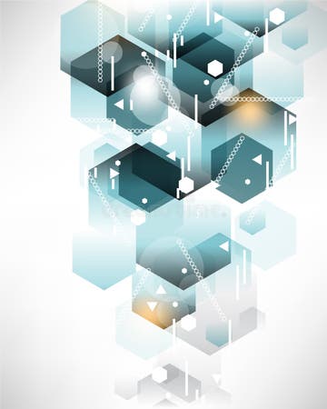 Modern Hexagon Pattern Background Stock Vector - Illustration of ...