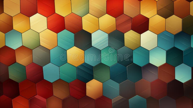 Modern Hexagon Pattern with Clean Lines and Flat Texture, Perfect for ...