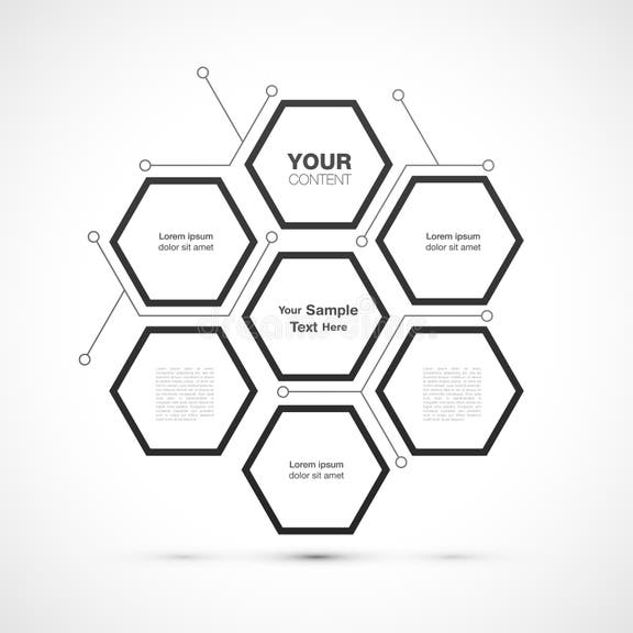 Modern hexagon web design stock vector. Illustration of line - 90274191