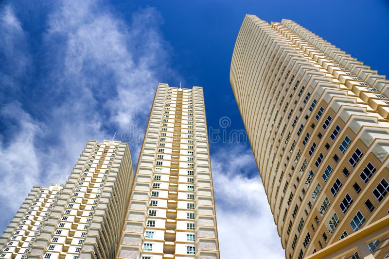 Modern Hi-Rise Apartments stock image. Image of contemporary - 4312085