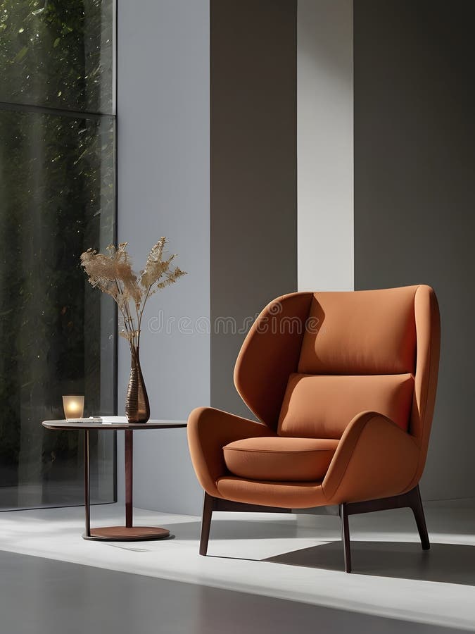 Ultimate Relaxation: Premium High-Back Armchair Chair Stock ...