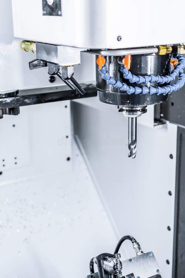 Modern High-precision CNC Milling Machine. Stock Image - Image of mill ...