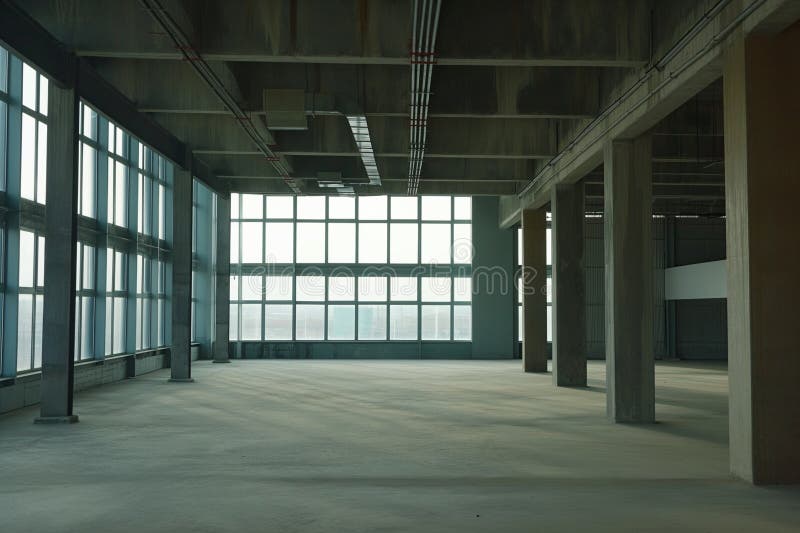 Modern High Rack Distribution Warehouse Stock Photo - Image of robotics ...