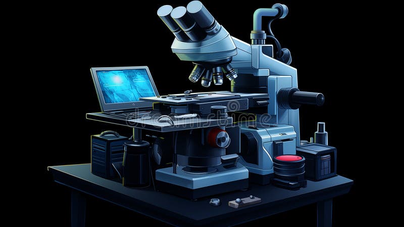A Modern, High-resolution Microscope with Digital Imaging. Digital ...